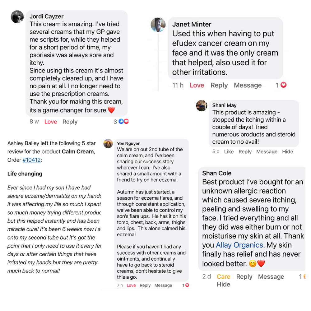 Calm Cream- Best Natural Cream For Psoriasis, Eczema and Dermatitis ...